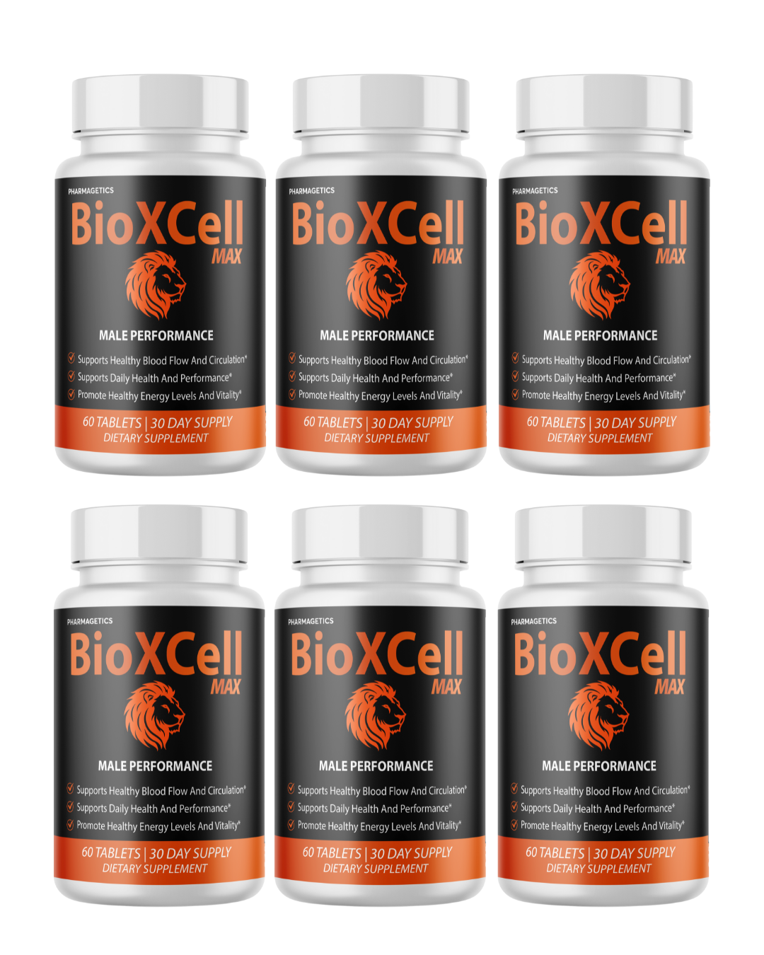 BioXCell Max Performance Supplement, BioXCells Tablets 6 Bottles – pharmagetics