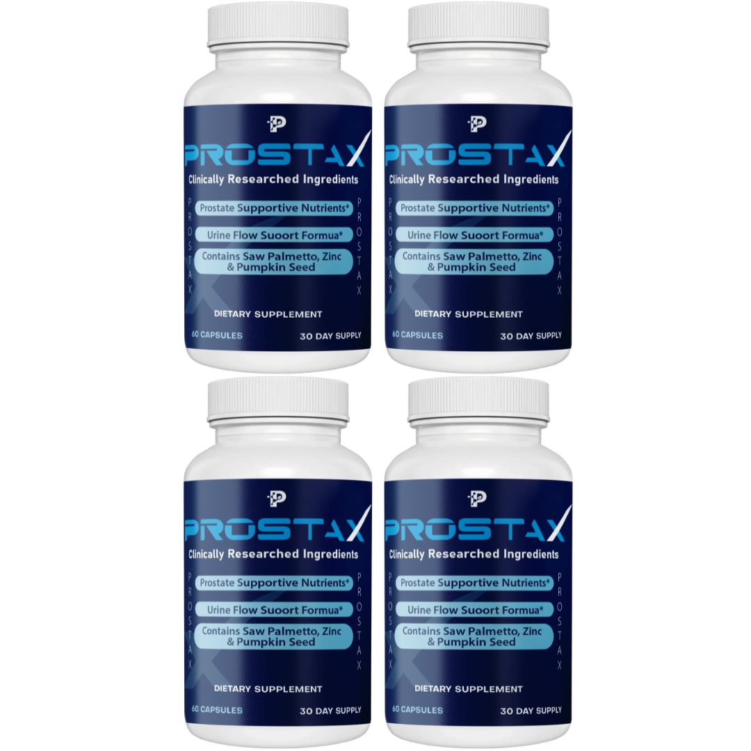 Prostax Prostate Health Support Supplement, Healthy Urine Flow 4 Bottl ...