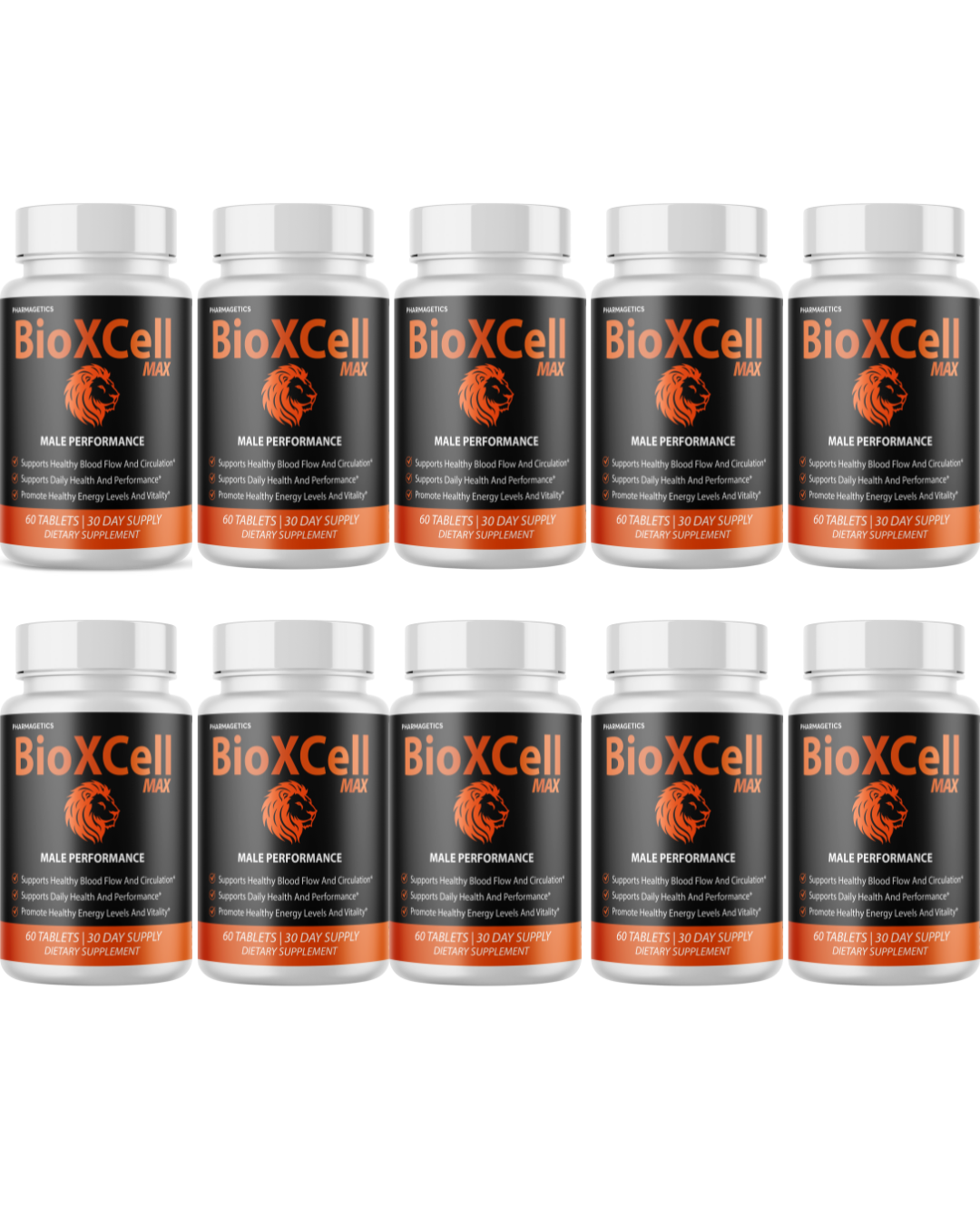 BioXCell Max Performance Supplement, BioXCells Tablets 10 Bottles – pharmagetics