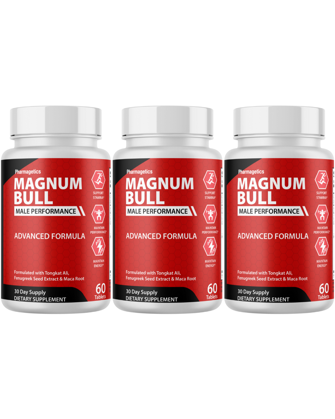 Magnum Bull Stamina Support For Men, Energy & Performance Formula 3 Bo – pharmagetics