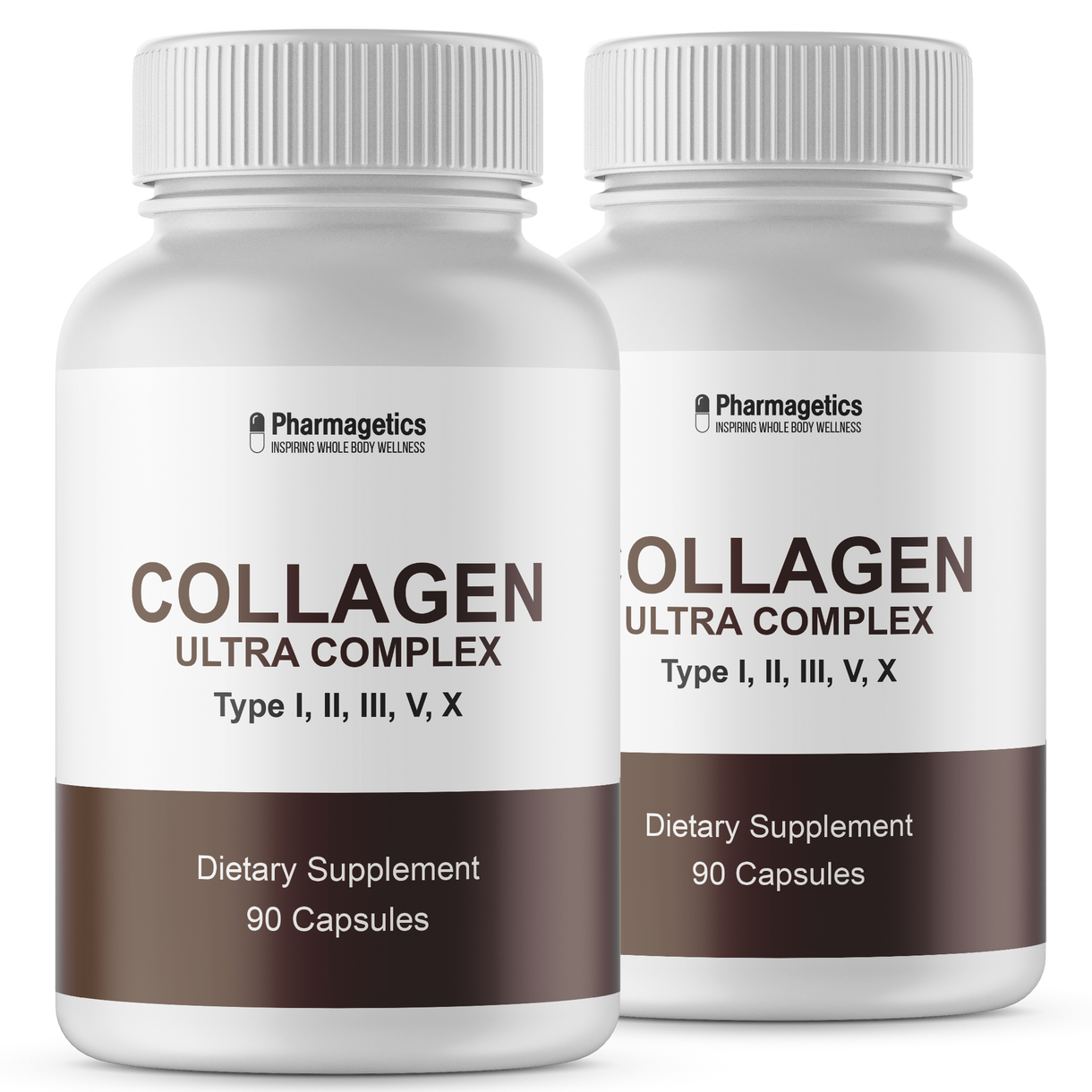 Collagen Ultra Complex Types I, II, III, V & X - 2 Bottles 180 Capsule ...