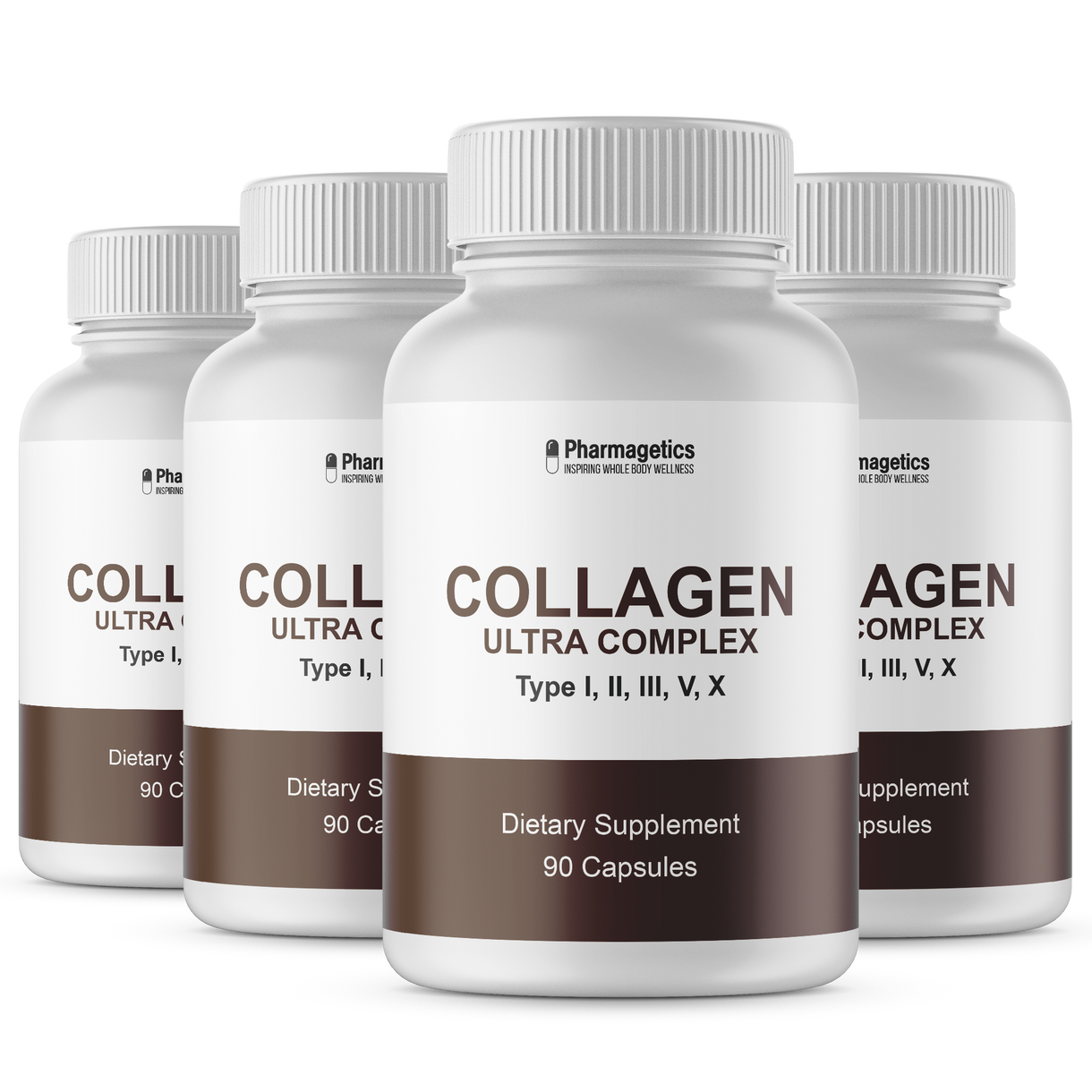 Collagen Ultra Complex Types I, II, III, V & X - 4 Bottles 360 Capsule ...