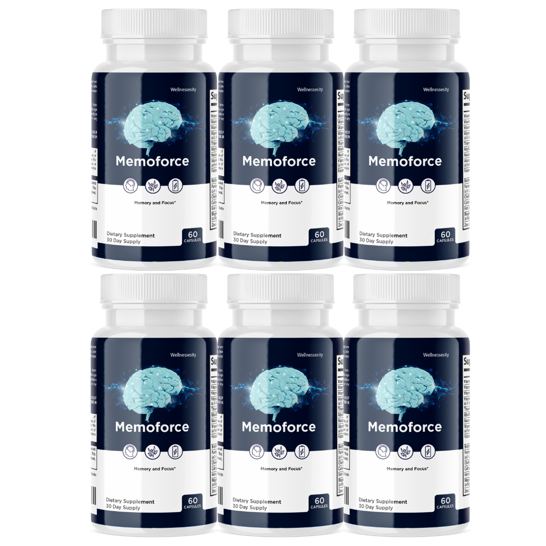 Memoforce Brain Health Booster Memory Cognitive Health & Wellness - 6 ...