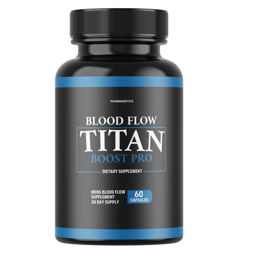Blood Flow Titan Boost Pro Mens Blood Flow Supplement - 60 Capsules ...