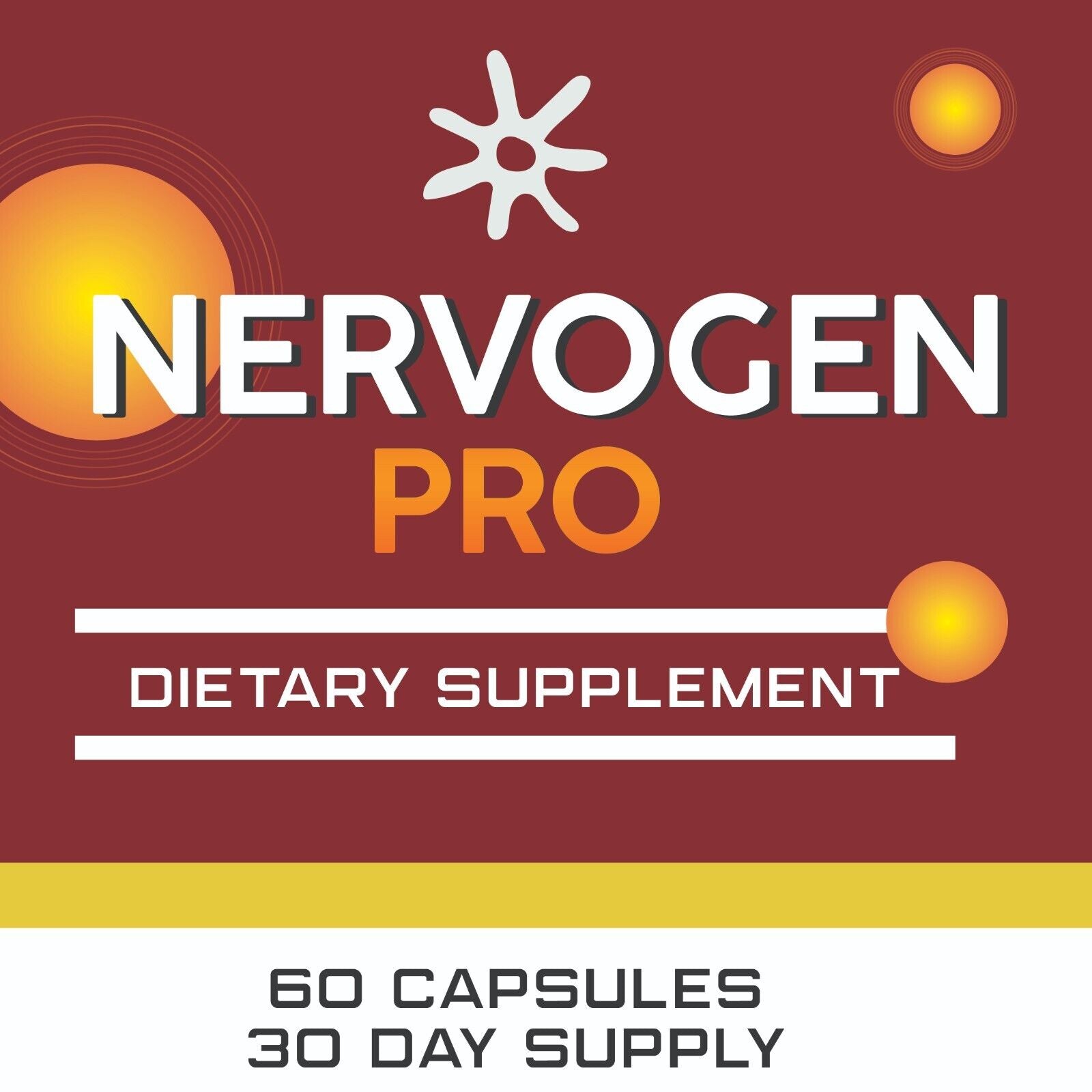 Nervogen Pro Advanced Nerve Supplement, Neuropathy Pills - 60 Capsules ...