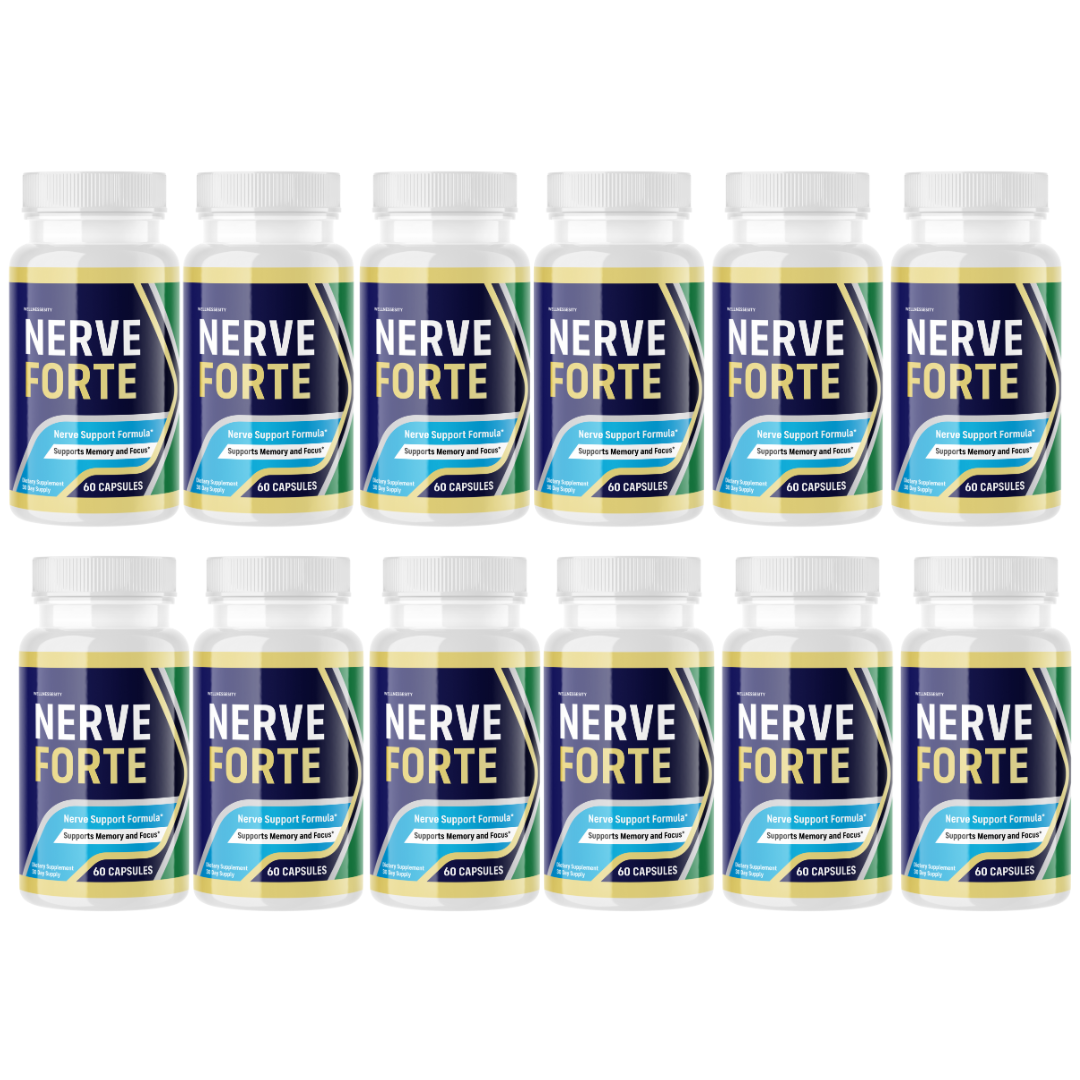 Nerve Forte Capsules, Support Nerve Health and Comfort - 12 Bottles ...