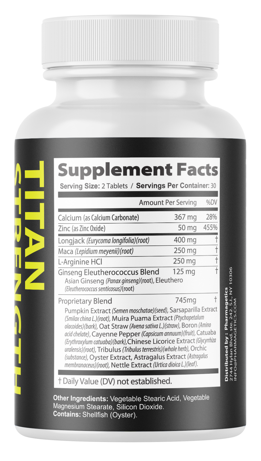 Titan Strength Pills Titan Strength Max Strength Formula - 6 Bottles ...