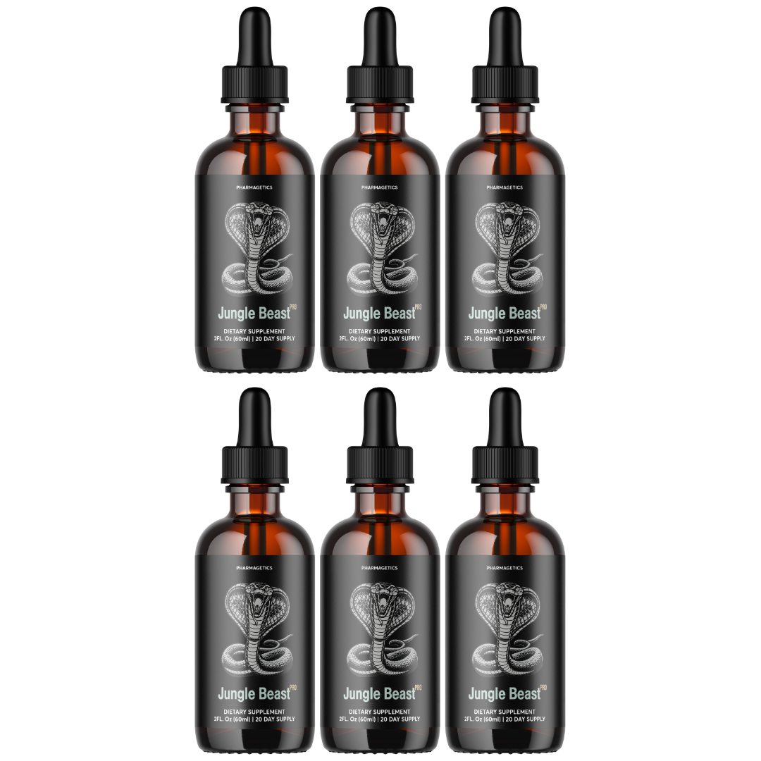 Jungle Beast Pro Drops Supplement Liquid Formula - 6 Bottles – pharmagetics