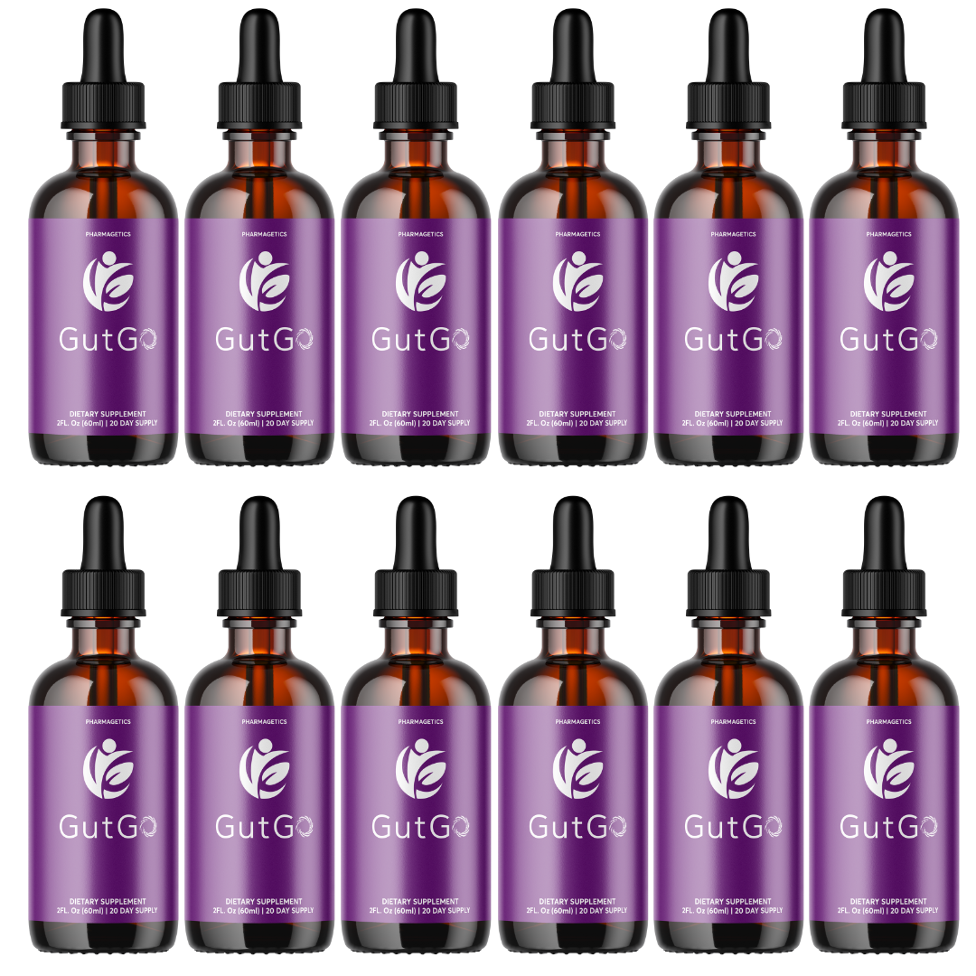 Gut Go Health Supplement Improve Gut Health Official Formula 12 Bottle ...