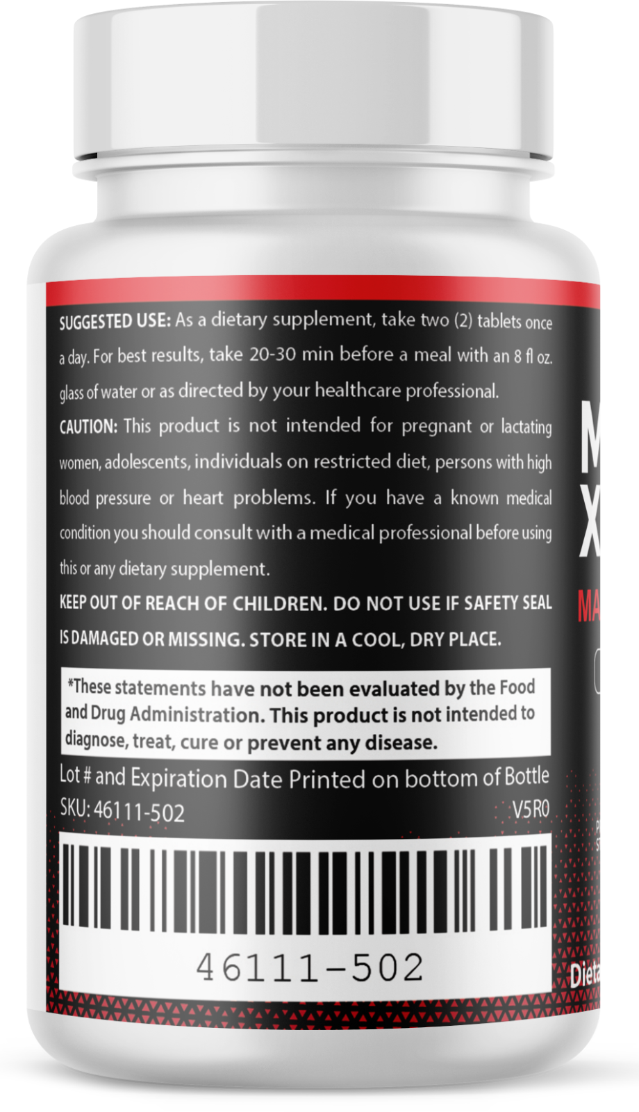 Magnum Xtreme Tablets Magnum Extreme Advanced Formula - 4 Bottles ...