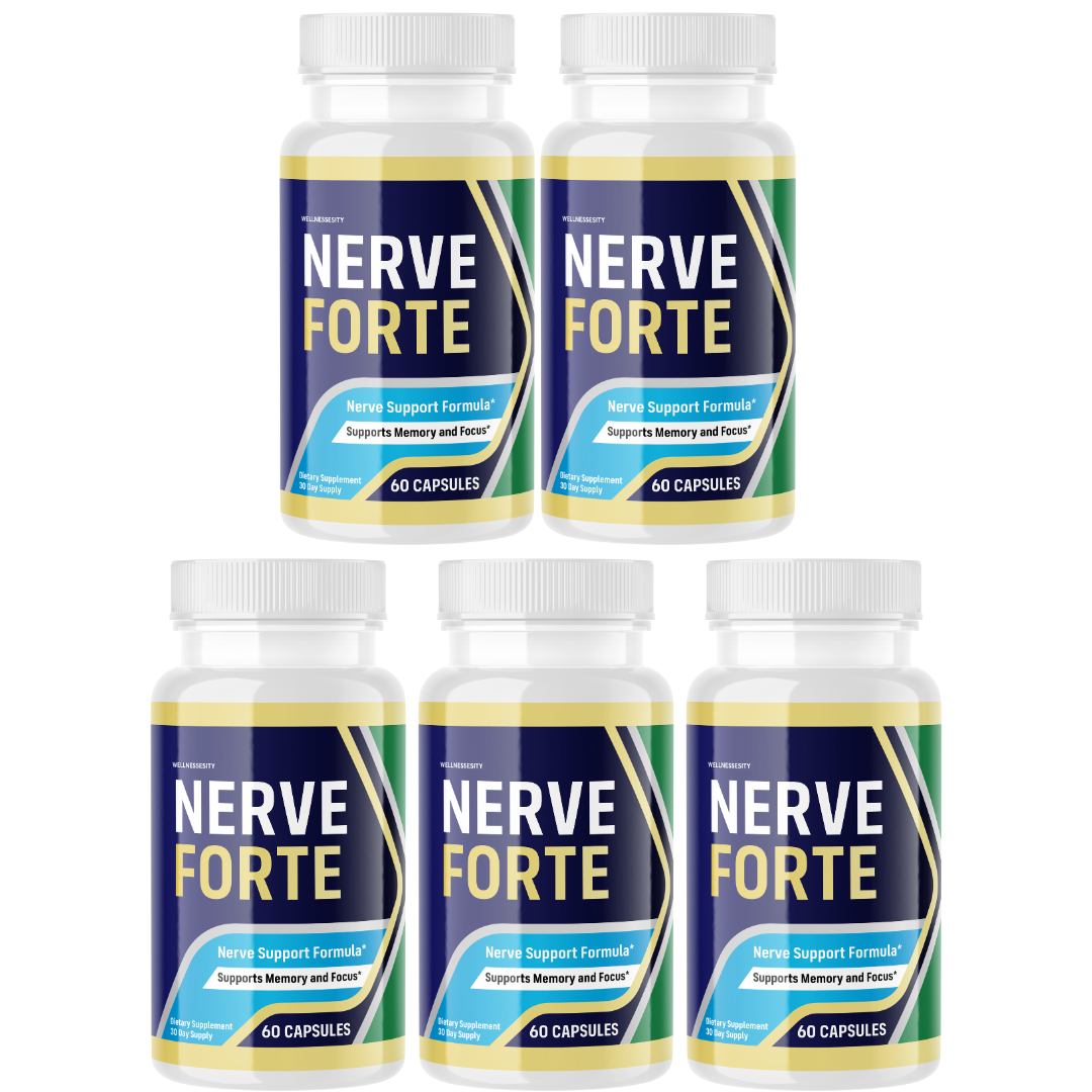 Nerve Forte Capsules, Support Nerve Health and Comfort - 5 Bottles ...
