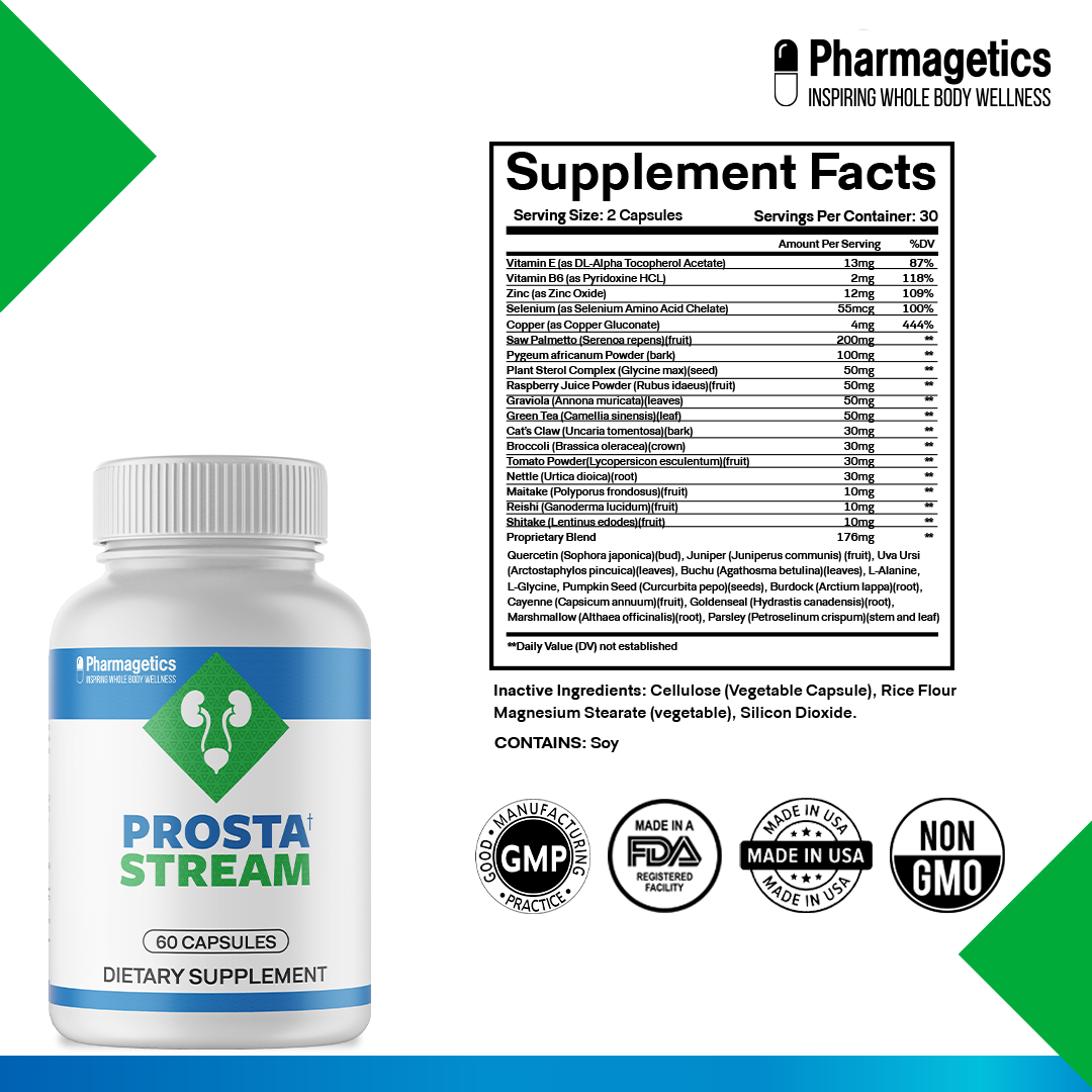 ProstaStream - Prosta Stream, Prostate Support Supplement 600 Caps, 10 ...