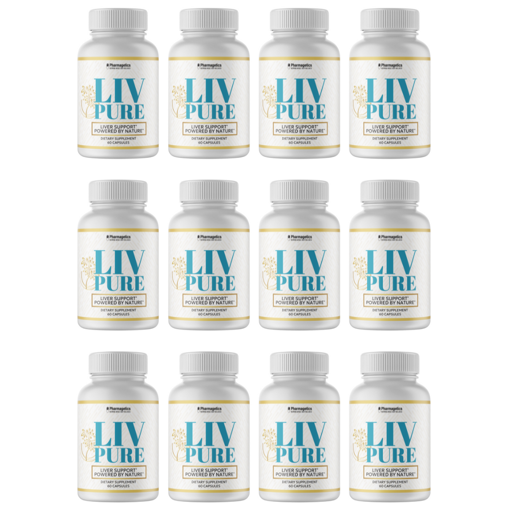 Liv Pure Capsules For Liver Detox Support LivPure - 12 Bottles 720 Cap ...