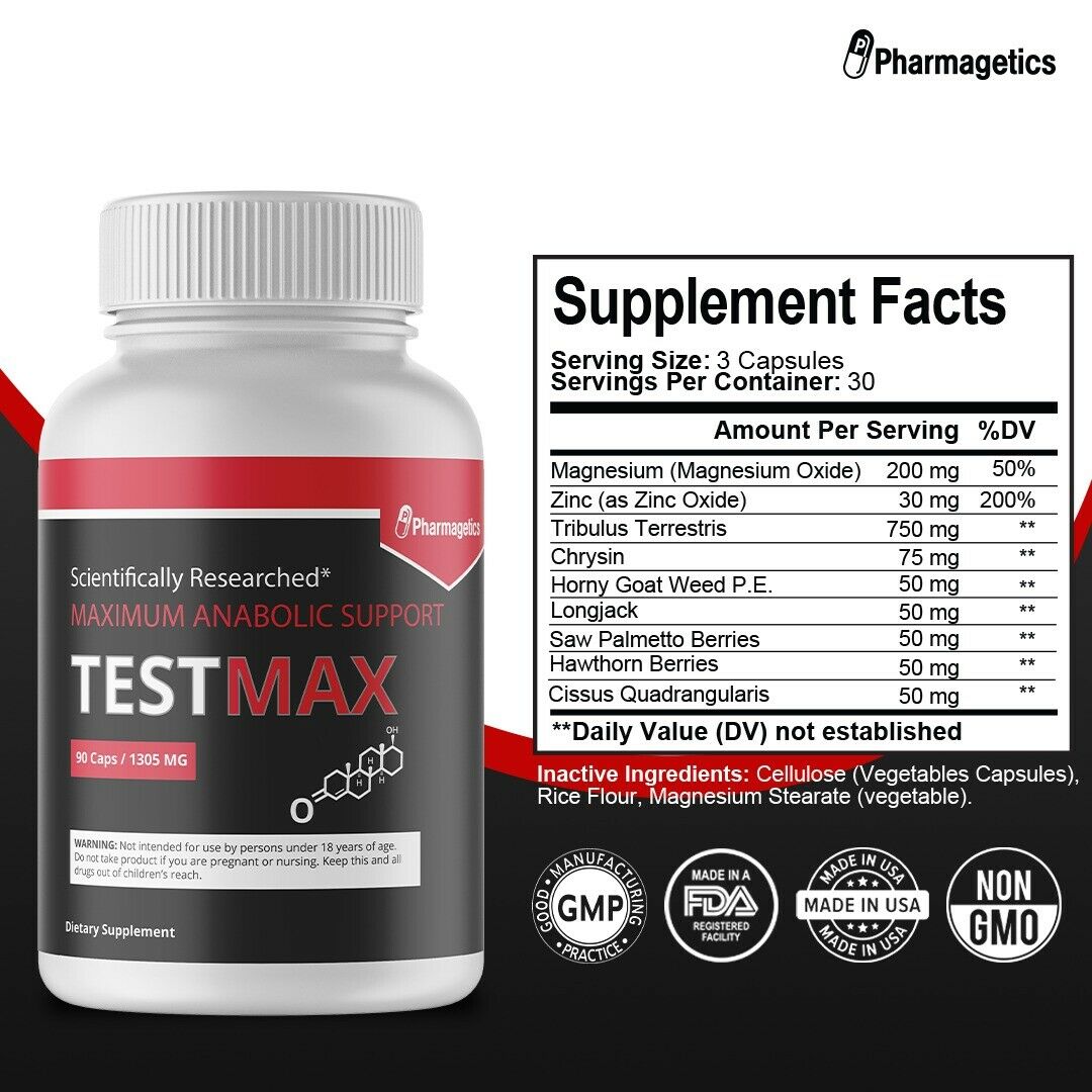 TestMax - 2 Bottles - 180 Capsules – pharmagetics