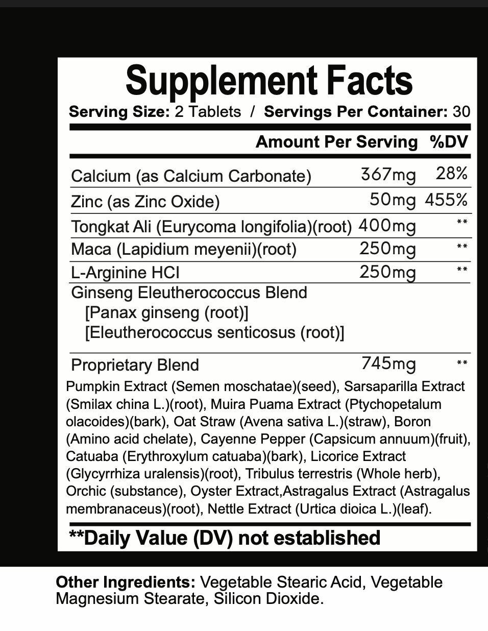 Max Caliber Supplement Male Performance Booster Pills Men 2 Pack 120 T ...